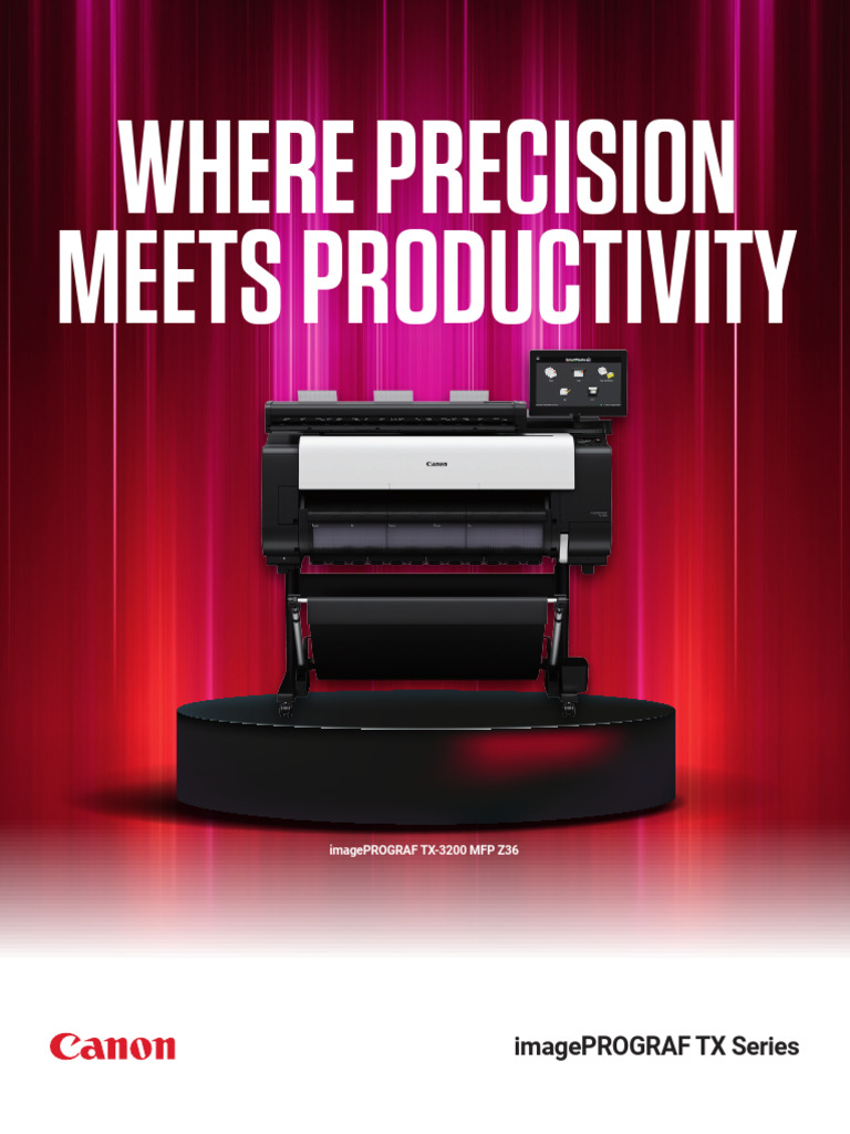 imagePROGRAF TX 3200 and TX 4200 Series Brochure V2 | PDF | Image Scanner | Printer (Computing)