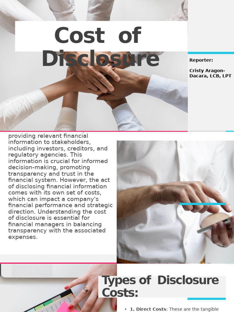 Understanding Disclosure Costs in Finance | PDF | Equity (Finance) | Expense