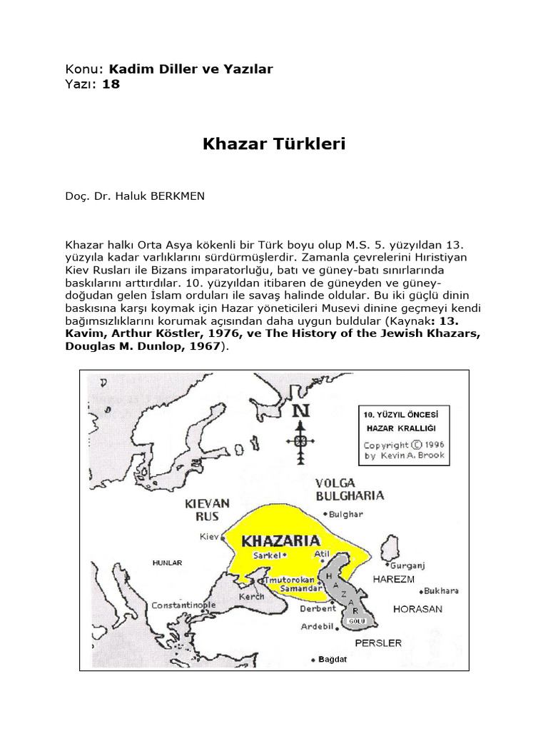 Hazar Türkleri Haluk BERKMEN | PDF