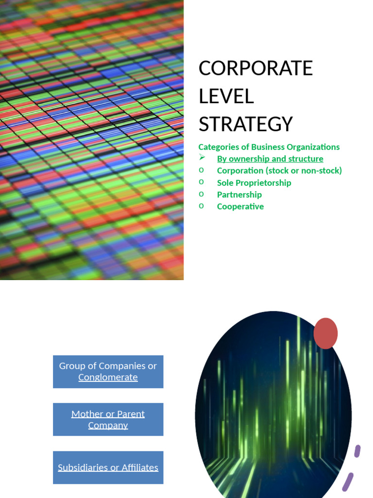 CORPORATE-LEVEL-STRATEGY | PDF | Mergers And Acquisitions | Business