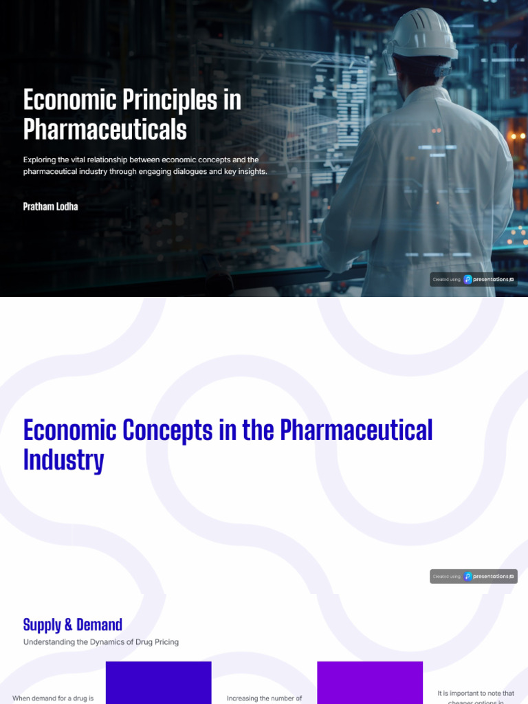 Economic Concepts in The Pharmaceutical Industry | PDF