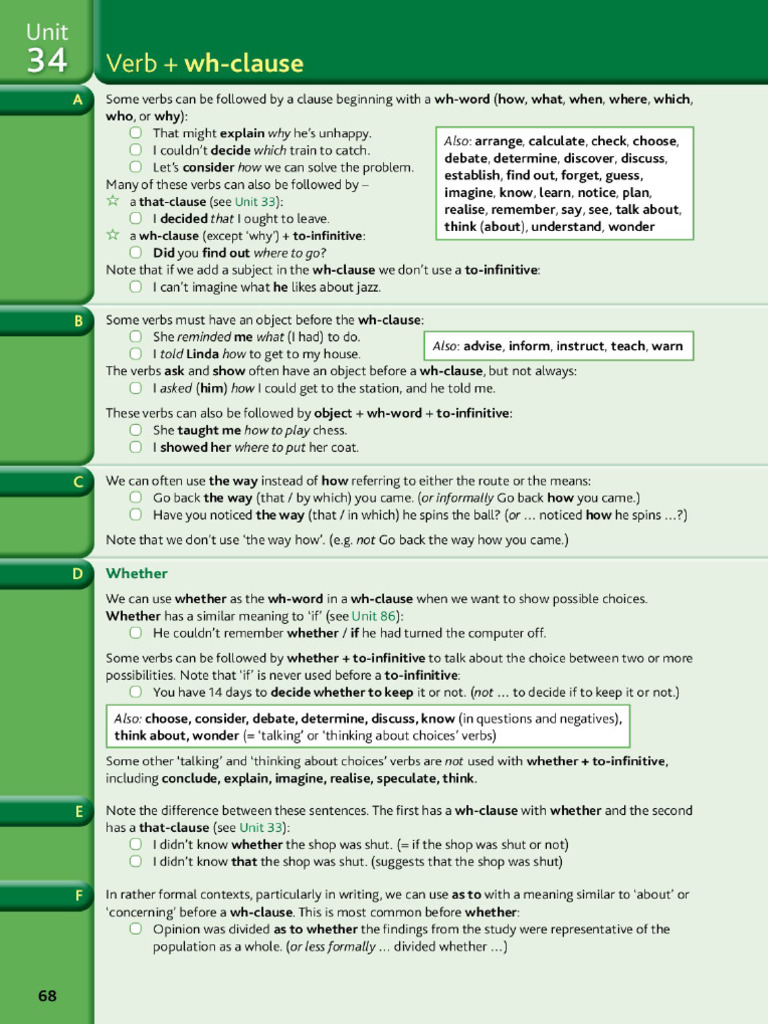 Adv GIU - Wh-Clause | PDF