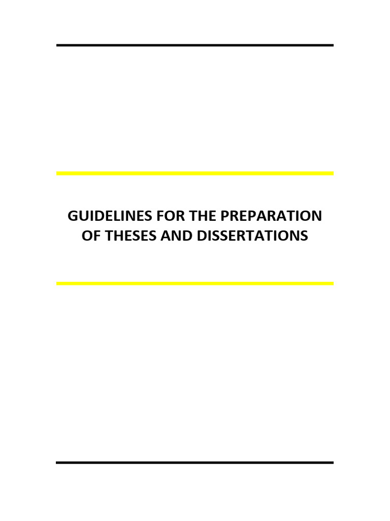 Thesis Preparation Guideline | PDF | Book Design | Digital Object Identifier