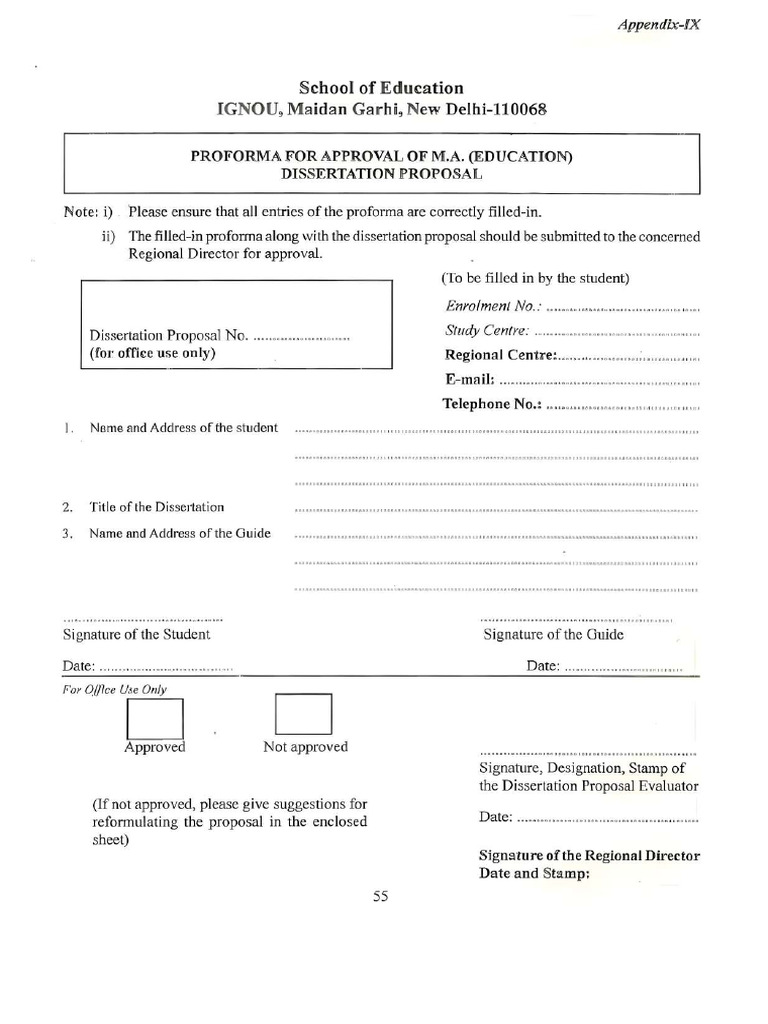 IGNOU MA Education Project | PDF