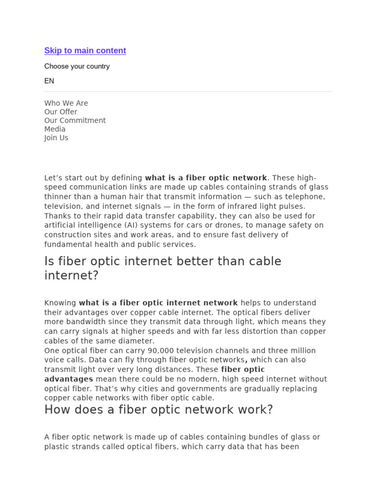fiber optic explained | PDF | Optical Fiber | Fiber Optic Communication