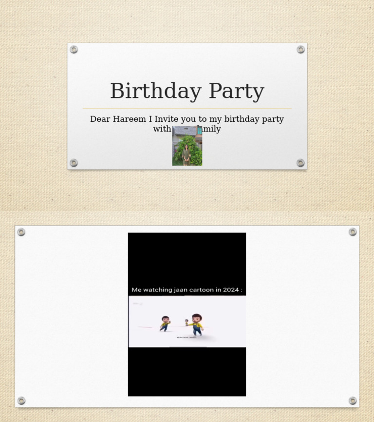 Birthday Party | PDF