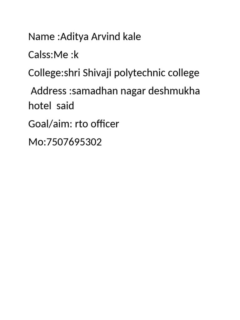 Aditya Kale | PDF