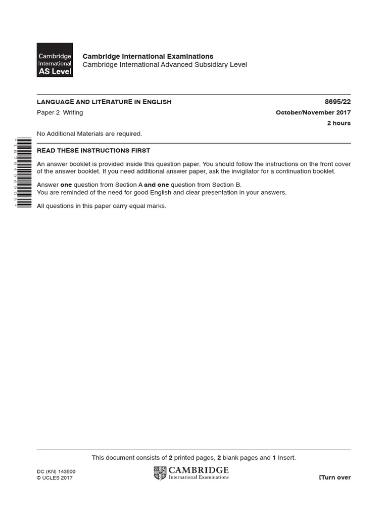 Cambridge International Advanced Subsidiary Level | PDF | Copyright