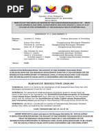 Barangay Budget Realignment | PDF | Social Science