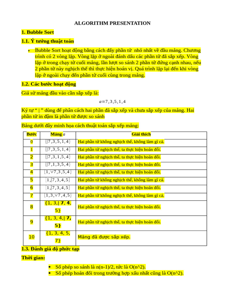 Algorithm Presentation3 | PDF
