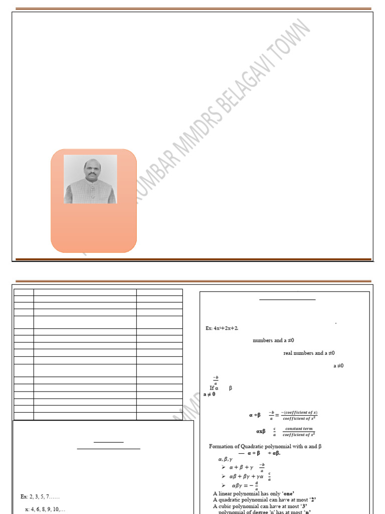10th Scoring Pack 2024 25 | PDF | Factorization | Polynomial