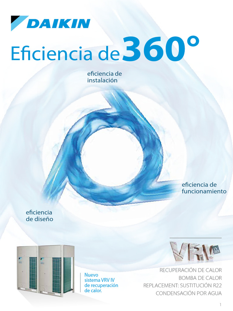 Daikin_Catálogo VRV | PDF | Uso eficiente de energía | Bomba de calor