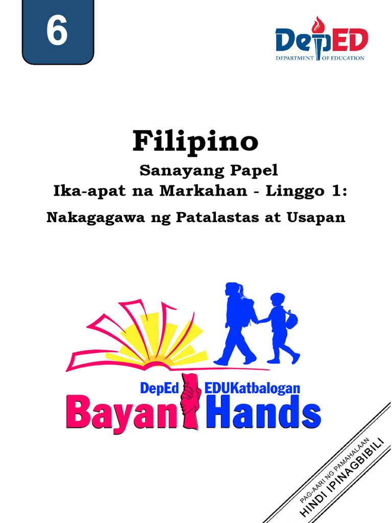 Filipino 6 - Q4 - LAS - Week1 | PDF
