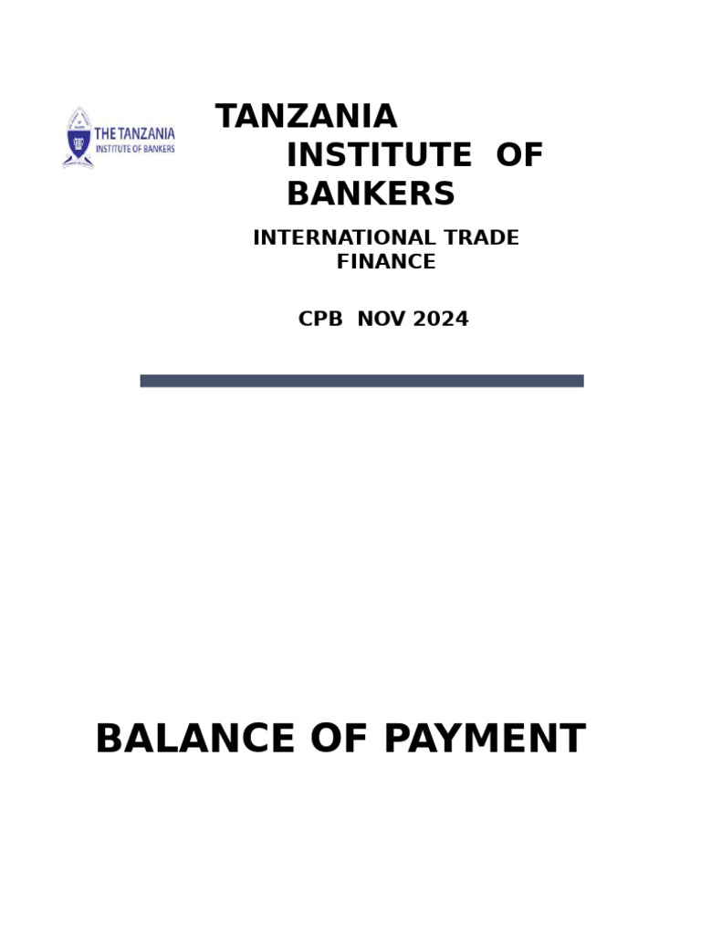 Topic 11 Balance of Payments | PDF | Balance Of Payments | Capital Account