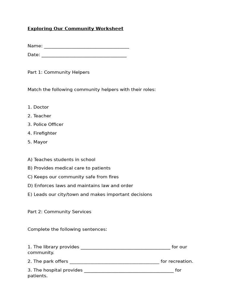 Grade 5 Social Sciences Worksheet | PDF