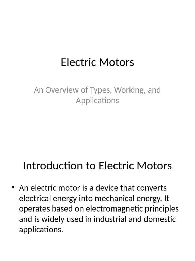 Electric_Motor | PDF