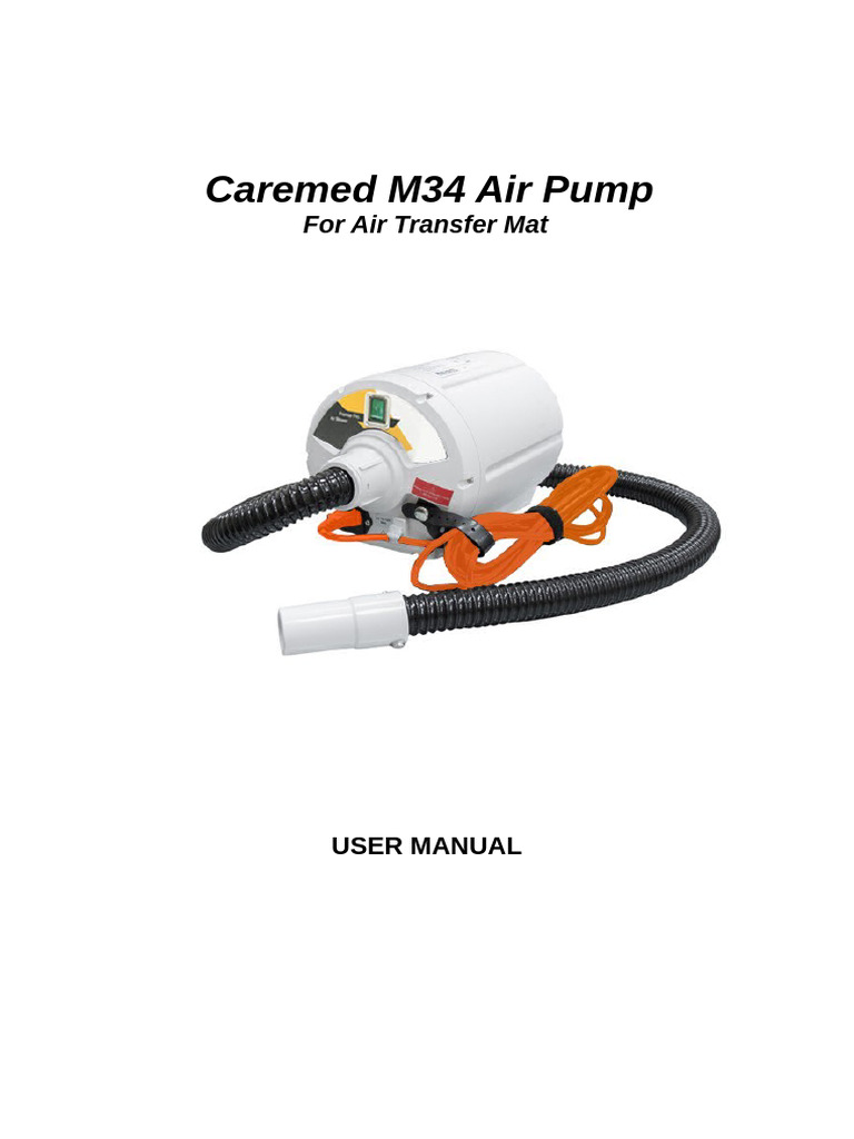 M34 Air Pump - User Manual 240V | PDF | Electromagnetic Compatibility | Pump