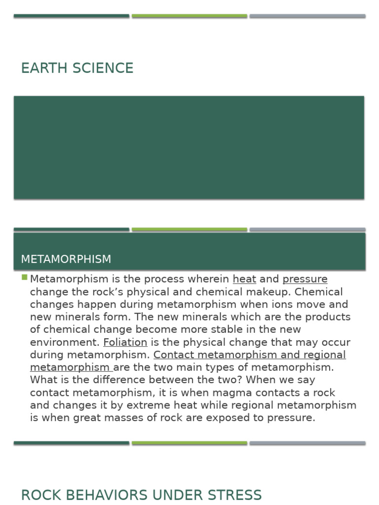 Rock Behaviors Under Stress | PDF | Fault (Geology) | Rock (Geology)