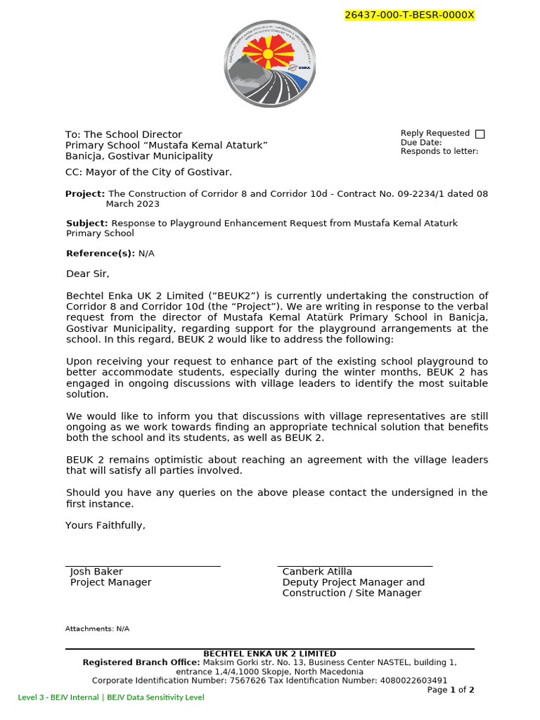 26437-000-T-BEOT-00XXX - Response To Playground Enhancement Request ...