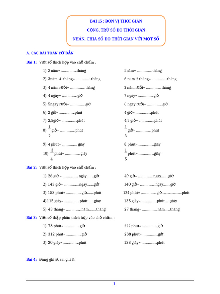 T5-Bài 15-C NG TR Nhân Chia TH I Gian | PDF