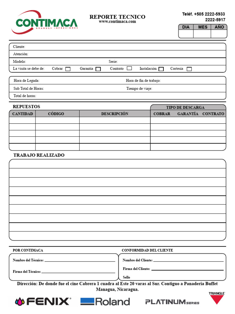 Reporte Tecnico Contimaca 2 | PDF