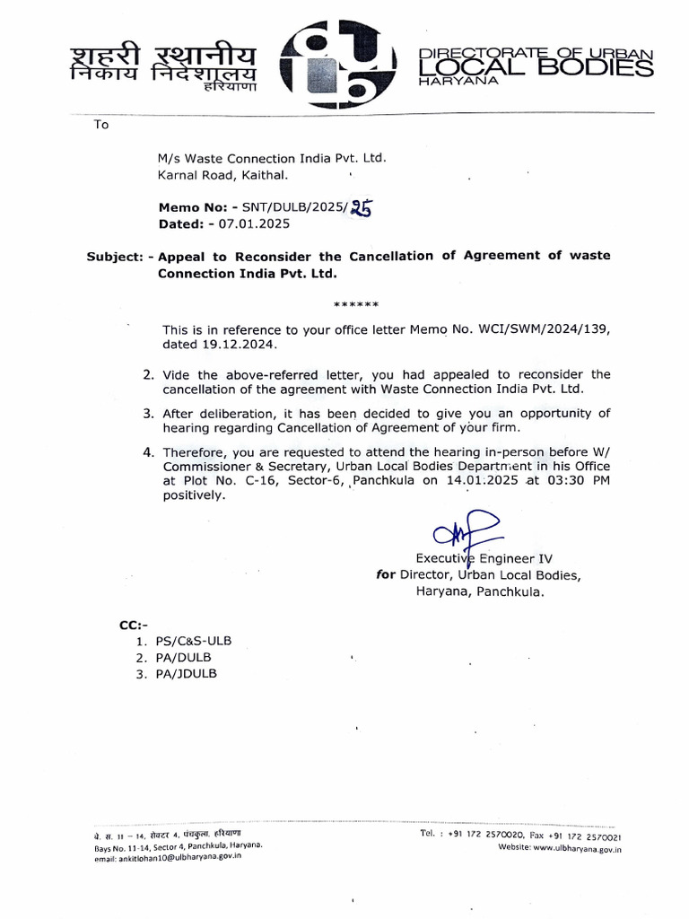 25 Waste Connection India Kaithal | PDF