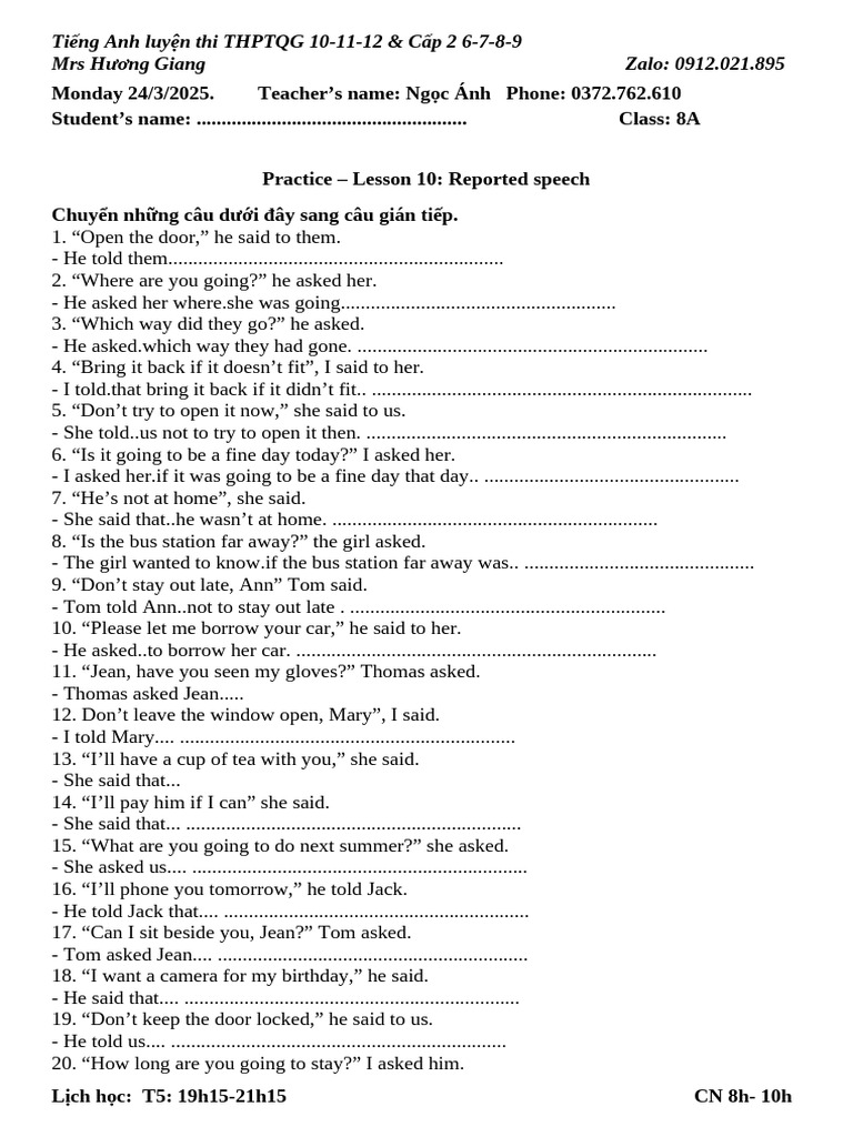 Lesson 10 L P 8 | PDF