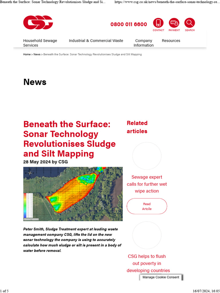 Sonar Technology for Sludge Mapping | PDF | Dredging