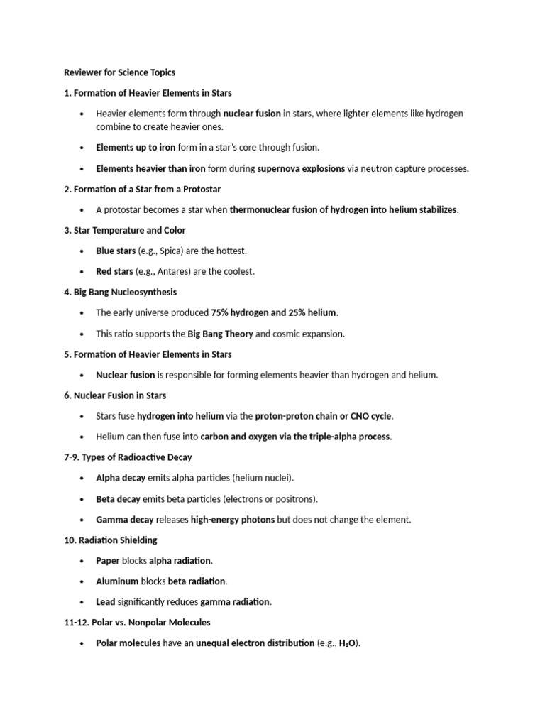 Reviewer For Science Topics | PDF | Chemical Polarity | Stars