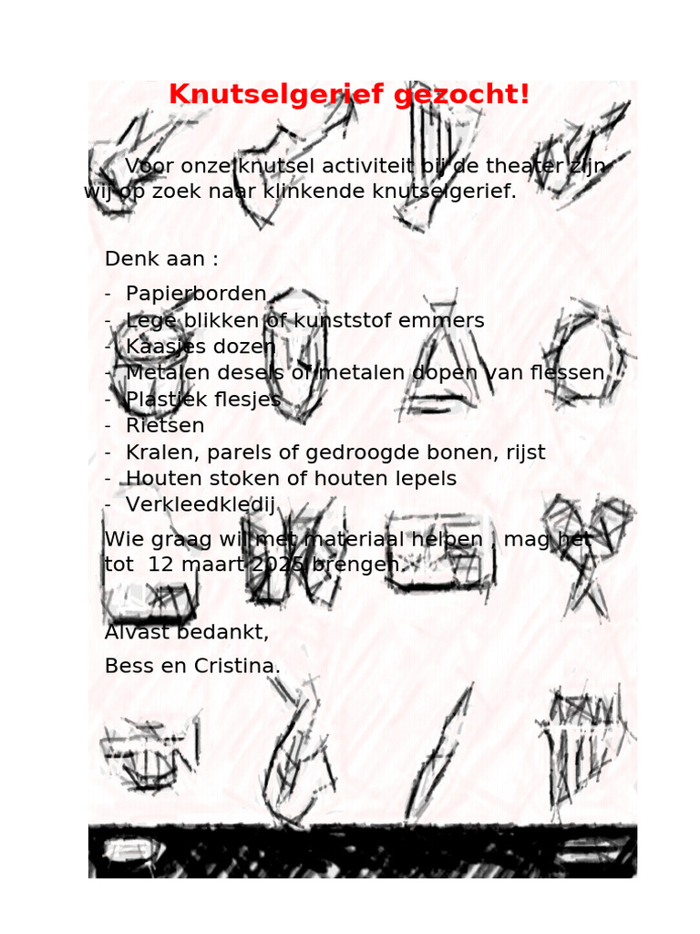 Knutselgerief Gezocht | PDF