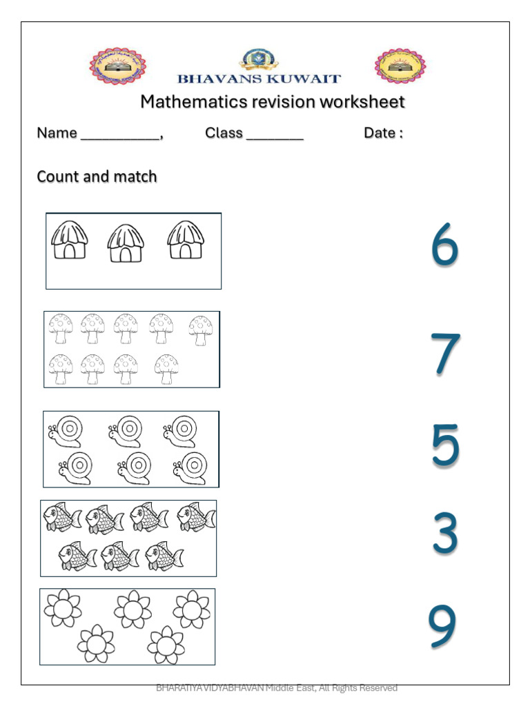 LKG - Math Revision | PDF