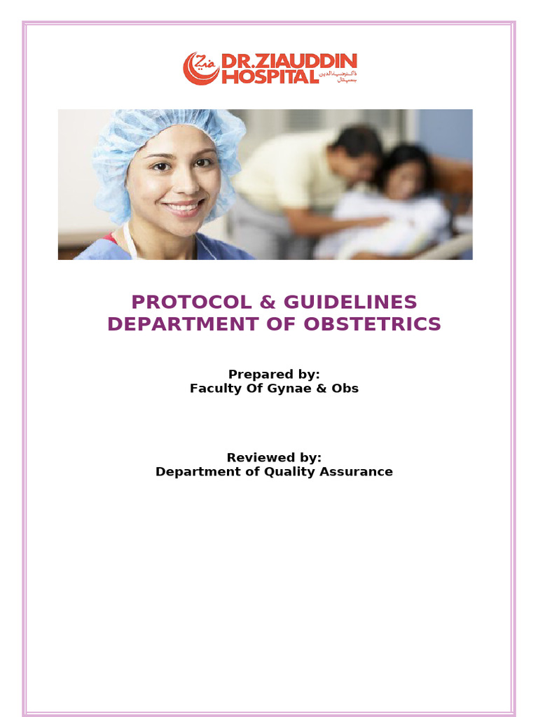 Obstetrics Protocols and Guidelines | PDF | Hepatitis | Hepatitis B