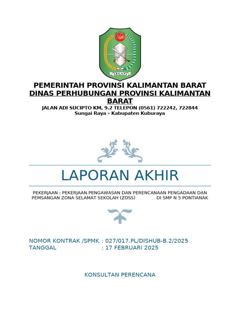 Cover Laporan Akhir | PDF