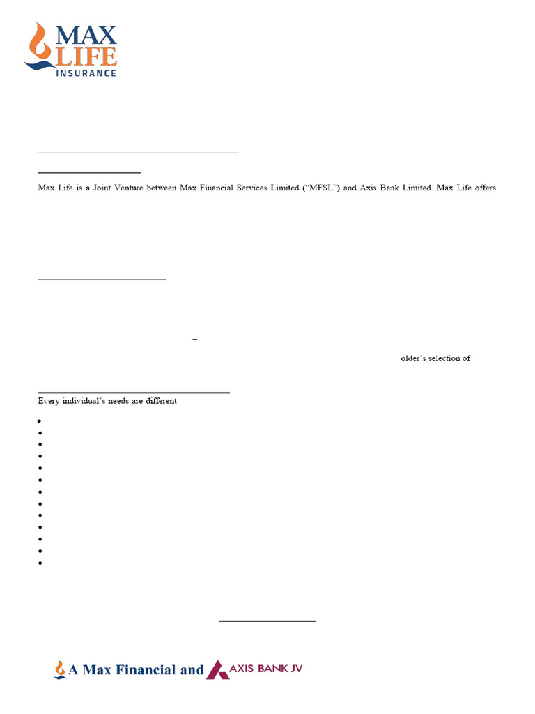 Max Life Smart Secure Plus Overview | PDF | Insurance | Financial Services