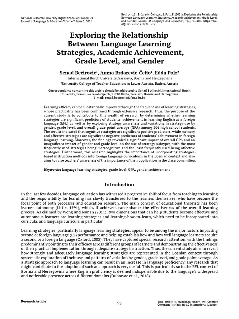 Literature Review Source 4 | PDF | Metacognition | Linear Regression