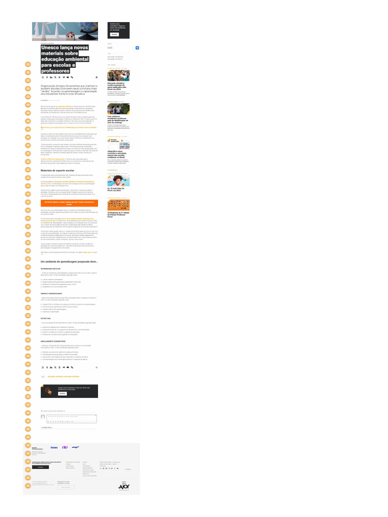 Materiais Unesco Escolas Verdes | PDF