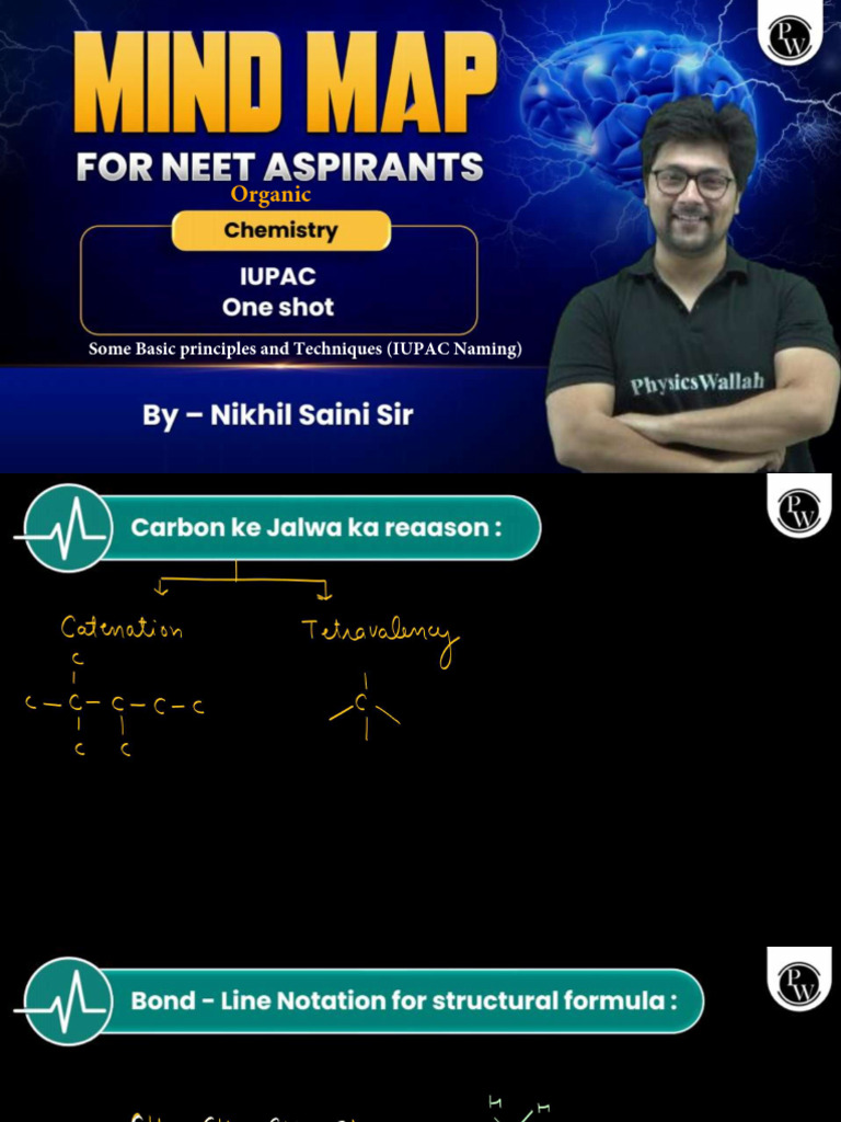 Some Basic Principles and Techniques (IUPAC Naming) - Class Notes | PDF
