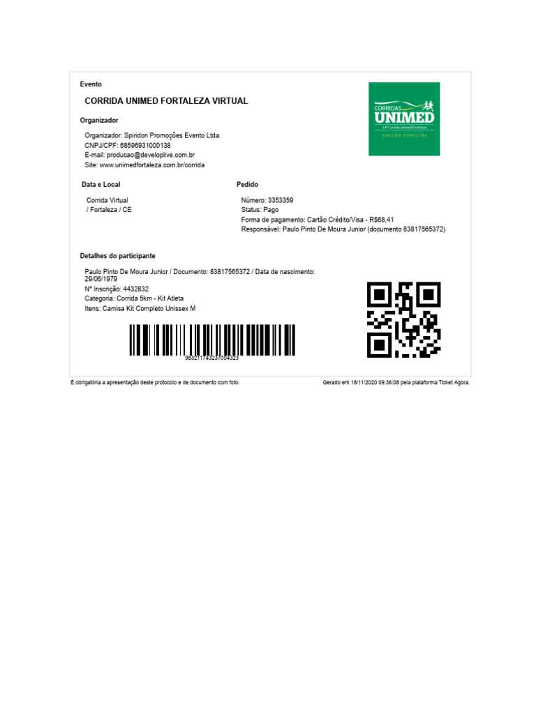 Corrida UNIMED | PDF