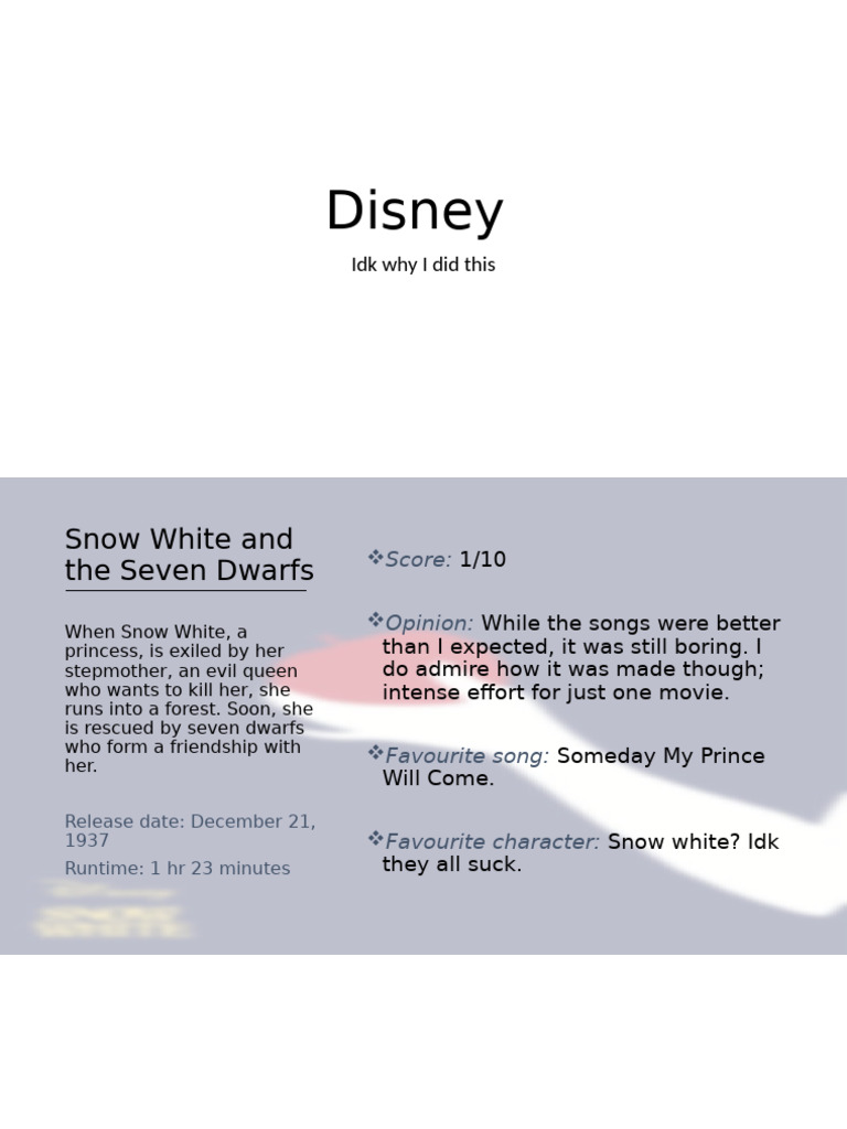 Disney | PDF