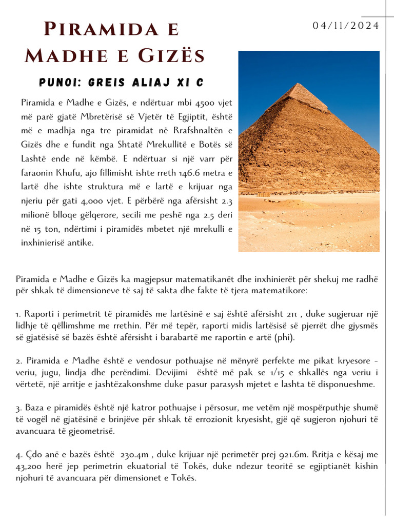 Piramida e Gizes | PDF