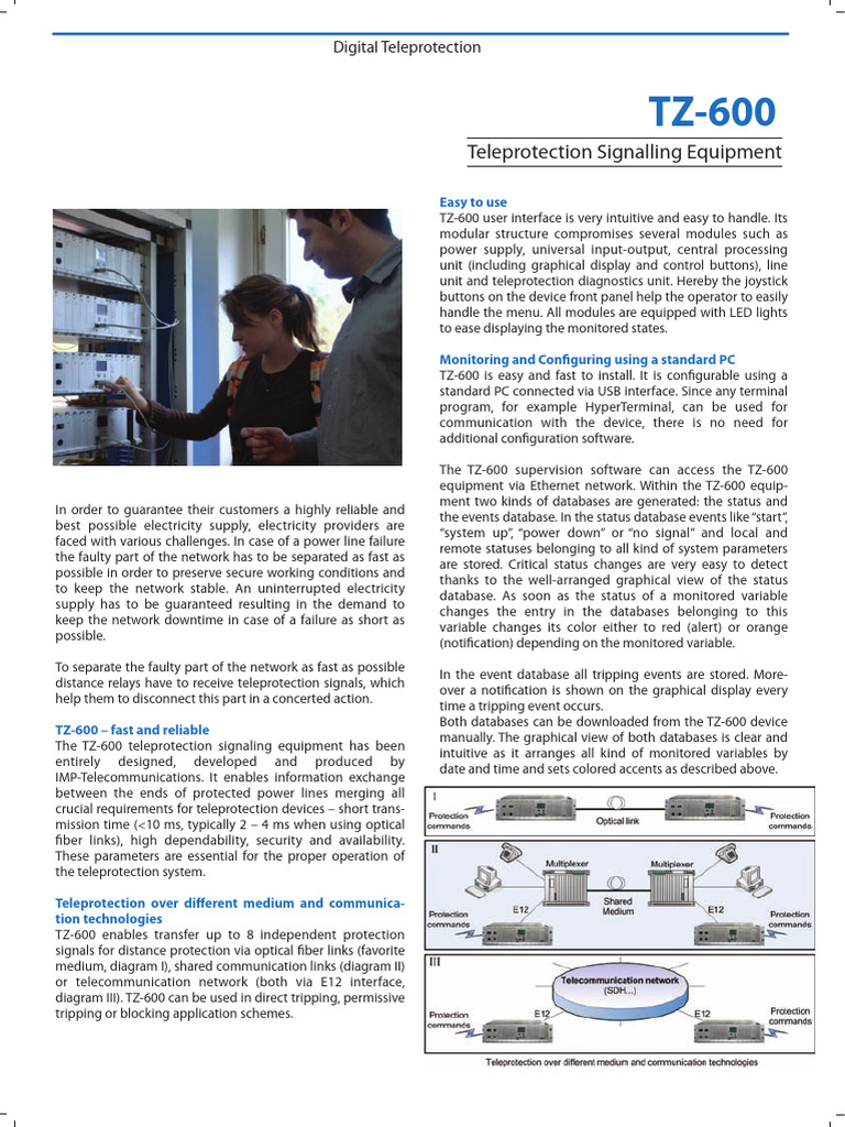 TZ-600 Leaflet EN LR | PDF | Computer Network | Computing