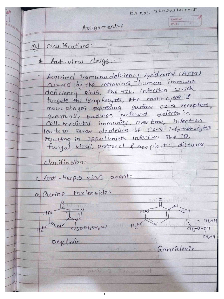 Med.chem-III assignment-1 (3) | PDF
