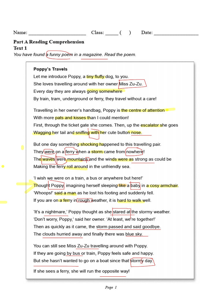 Revision Worksheet For F.1 | PDF | Sweater