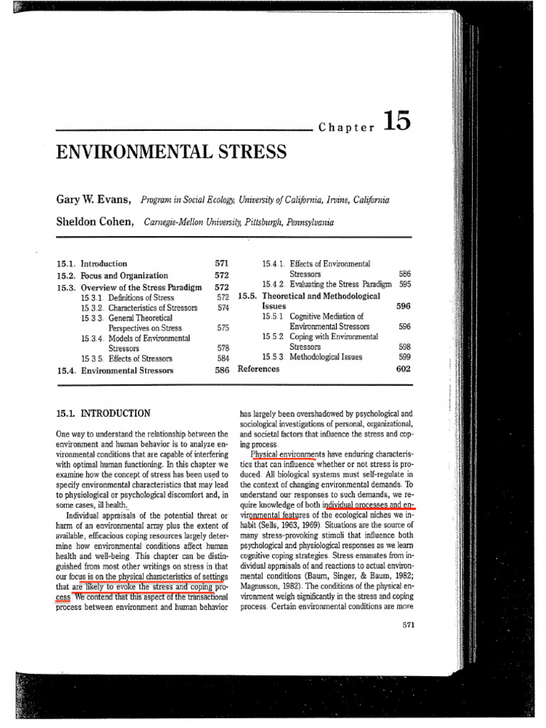 Environ Stress | PDF