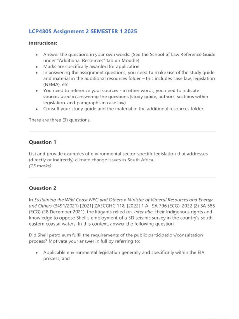 LCP4805 Ass1 2025 Part 1 | PDF