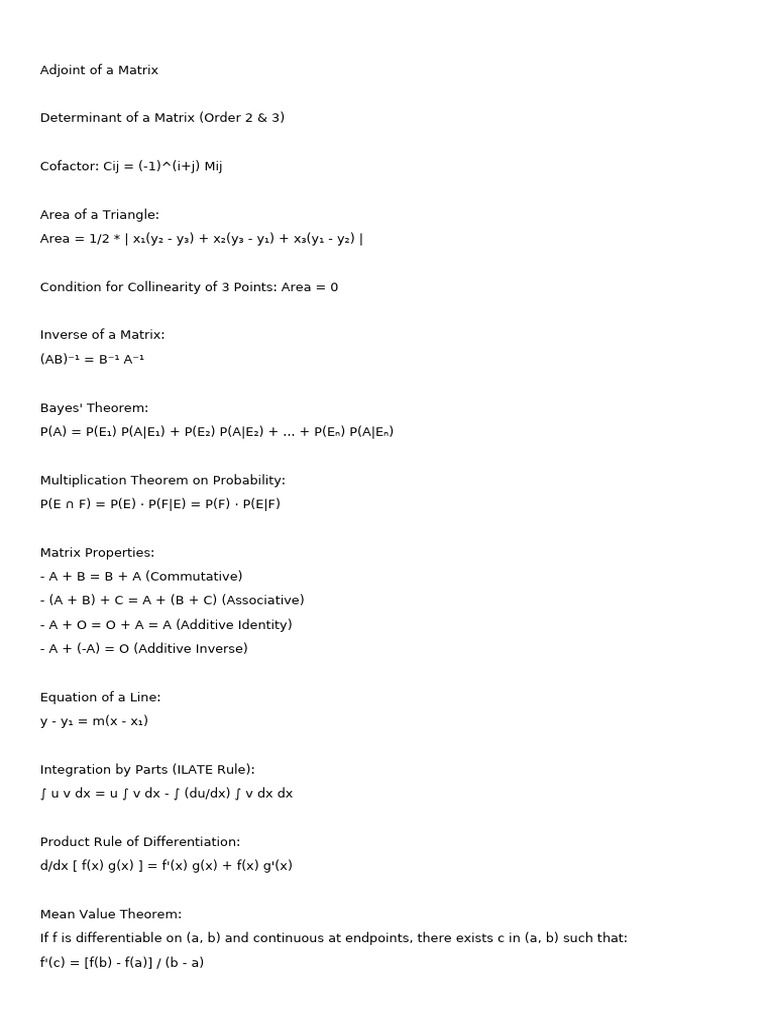 Formulas Complete | PDF