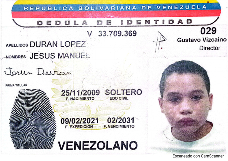 Cedula Jesus Manuel | PDF