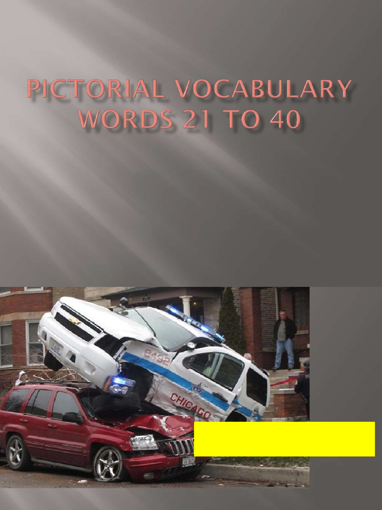Pictorial Vocabulary 21 To 40 | PDF
