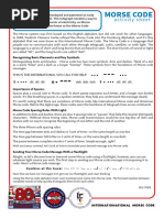Morse Code Cheat Sheet | PDF