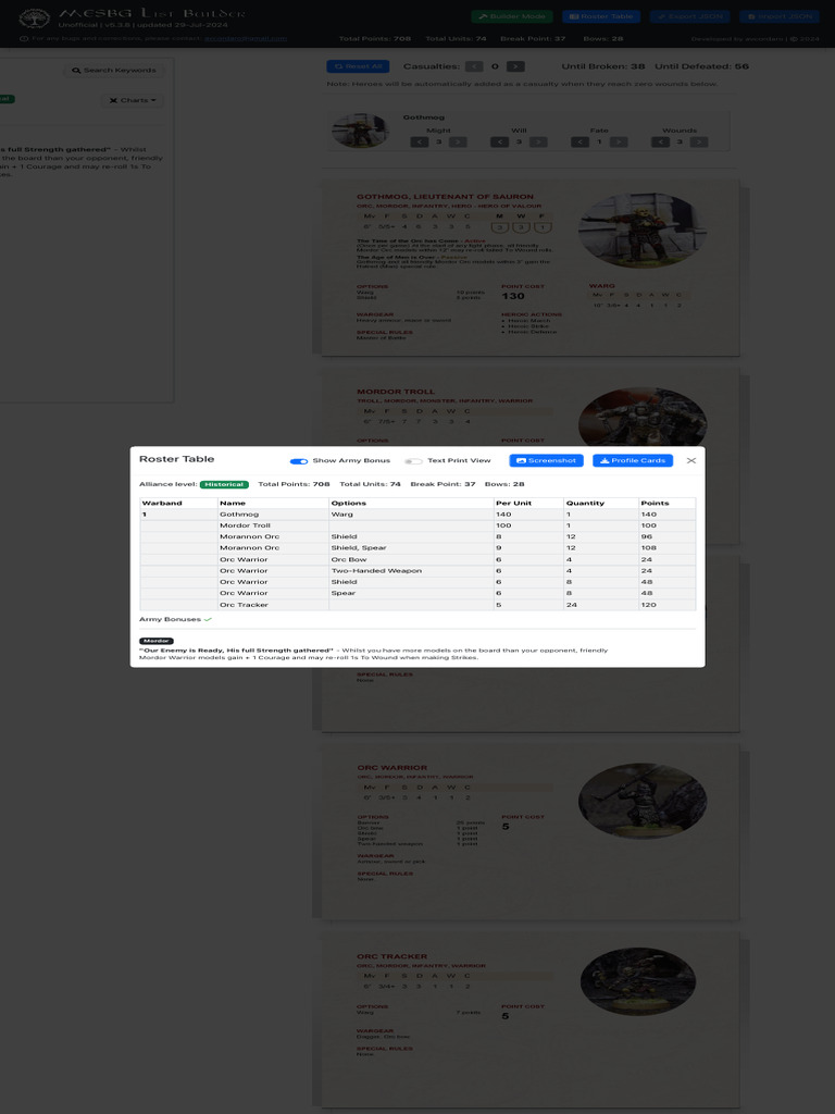MESBG List Builder 2 | PDF